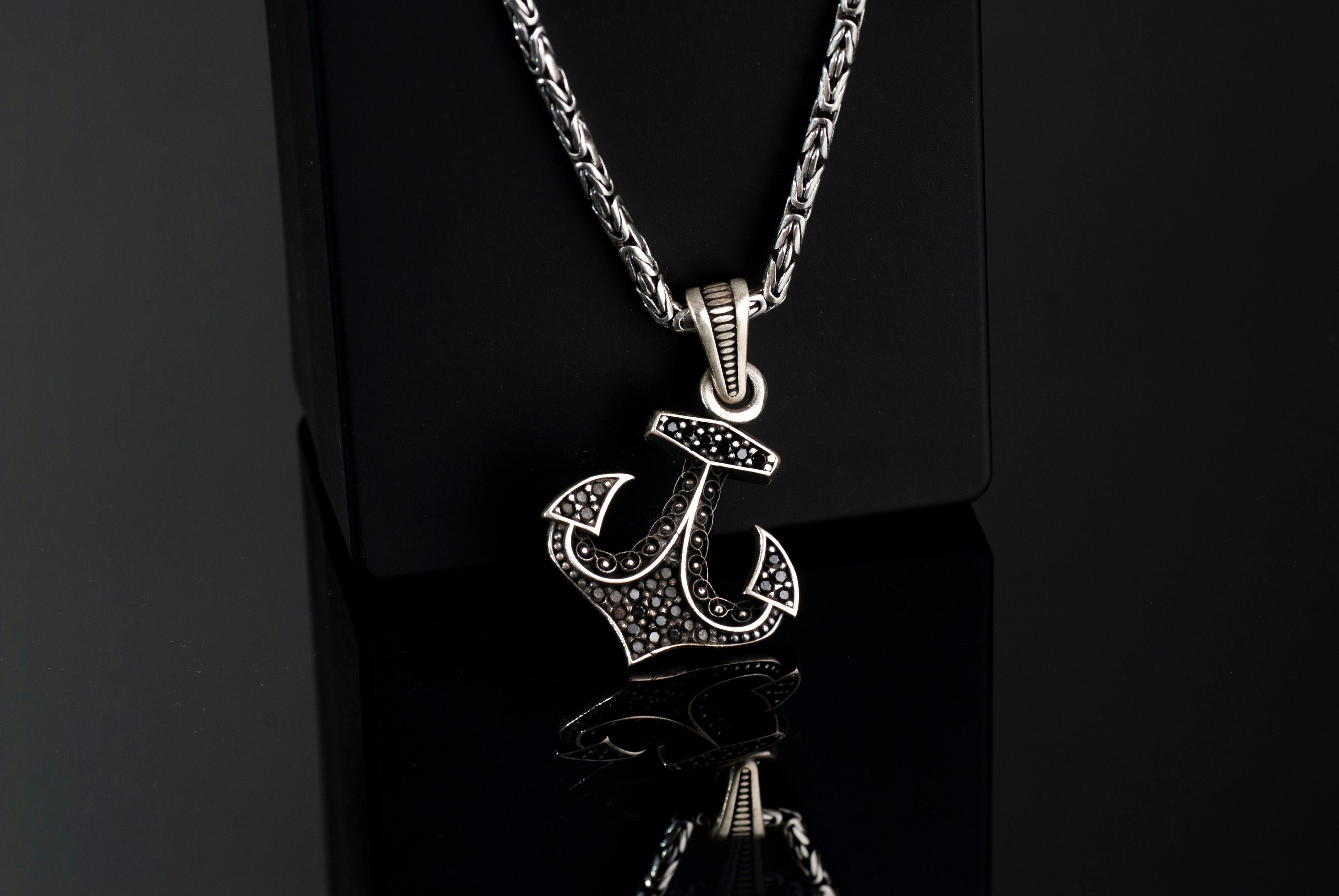 Sterling Silver Sailor Ship Anchor Necklace My Jewel Junction Silver ...