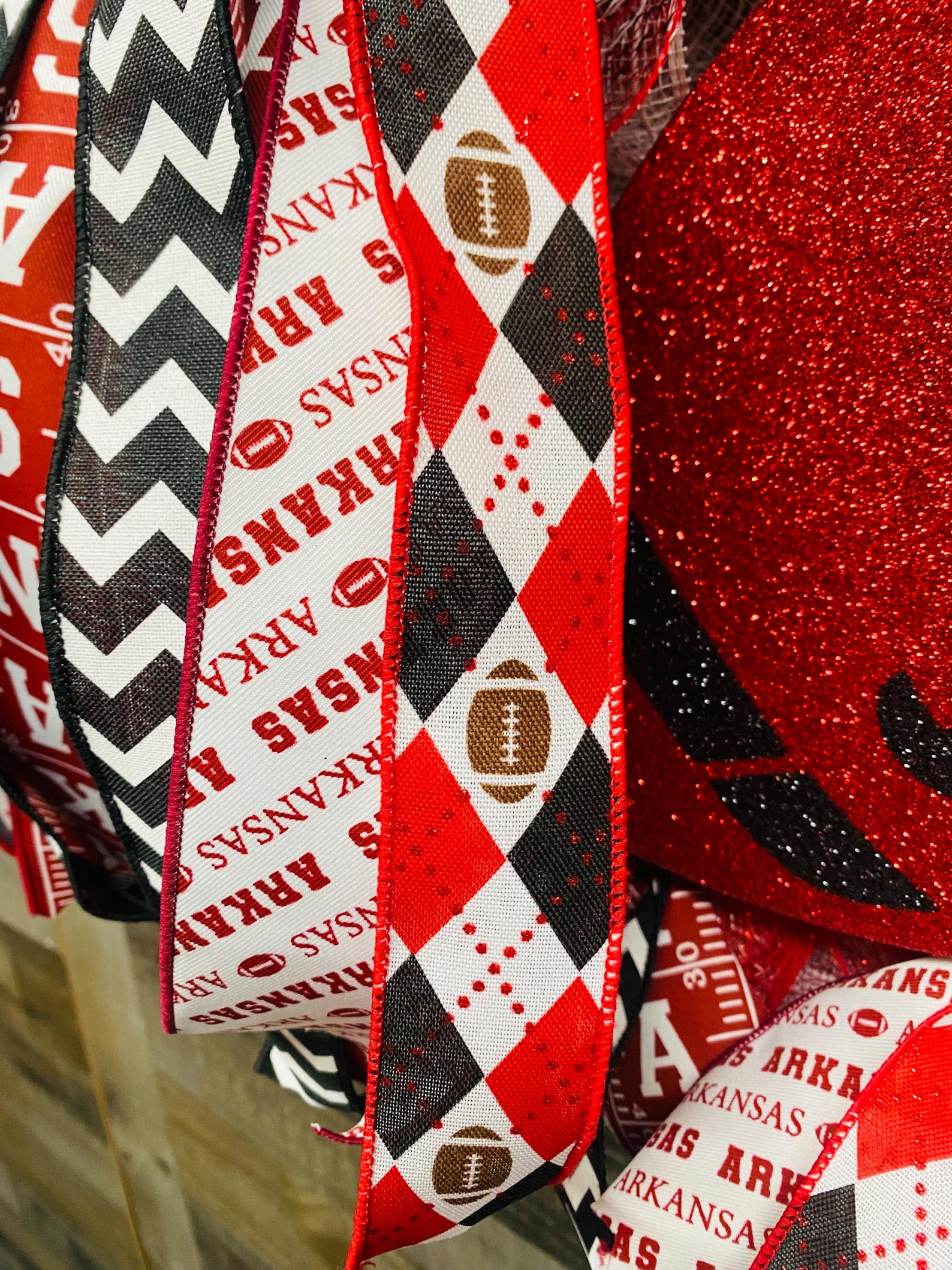 Arkansas Razorbacks Football Wreath Razorbacks Football Wreath Football ...