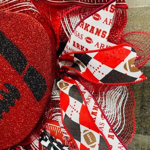 Arkansas Razorbacks Football Wreath Razorbacks Football Wreath Football ...