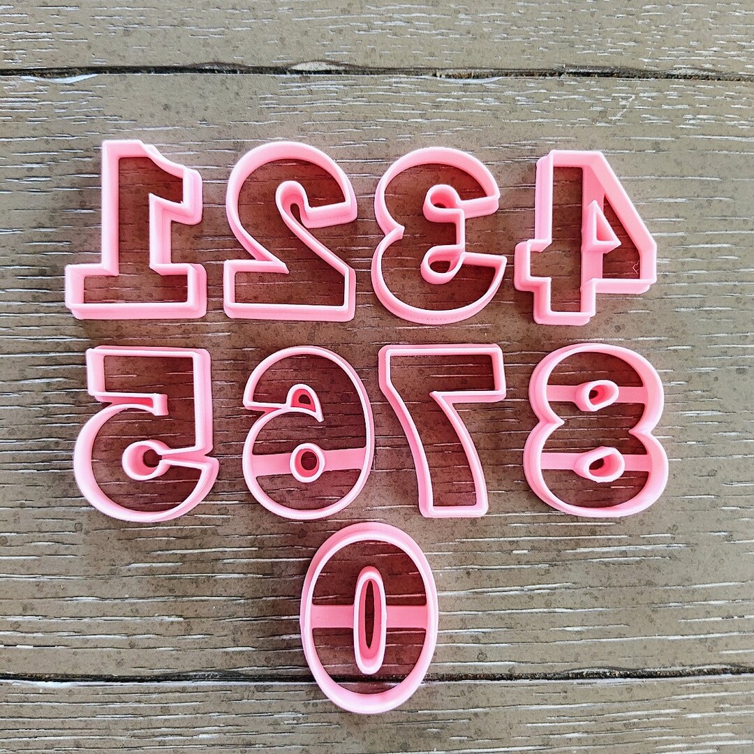 Numbers Cookie Cutter Set: Birthday Party Fondant Cutouts - Etsy