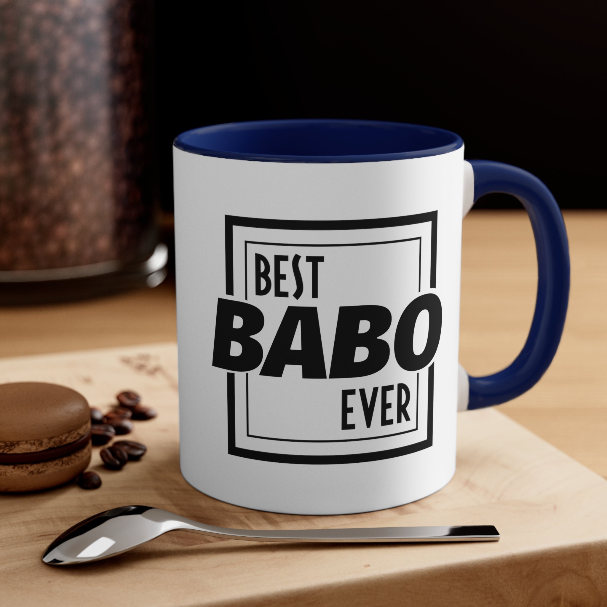 Best Babo Ever Bosnian Dad Two-tone Coffee Mugs, 11oz, Balkan Dad Gift ...