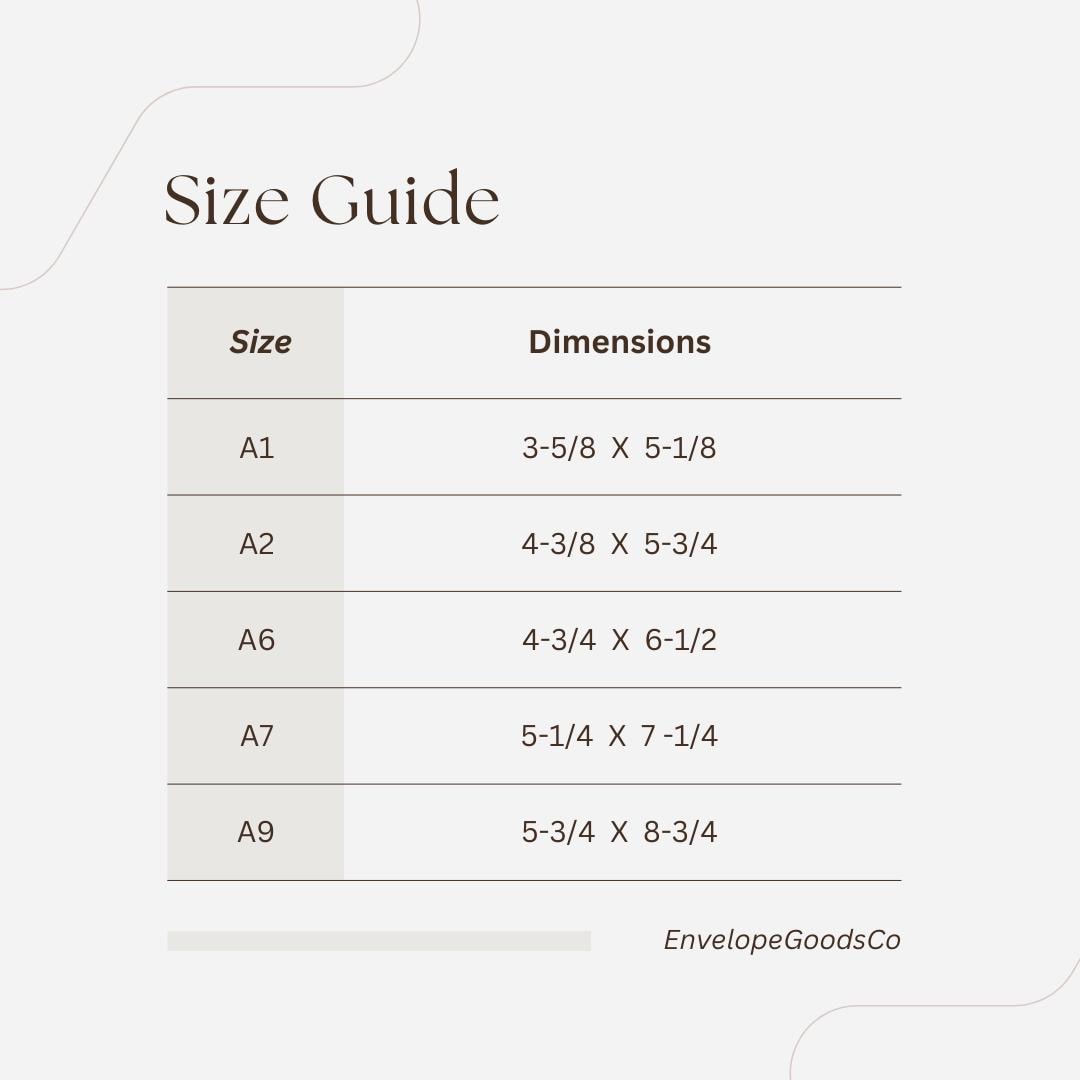 A1 Envelope Addressing & Printing Service for Wedding RSVP, Gift Cards ...