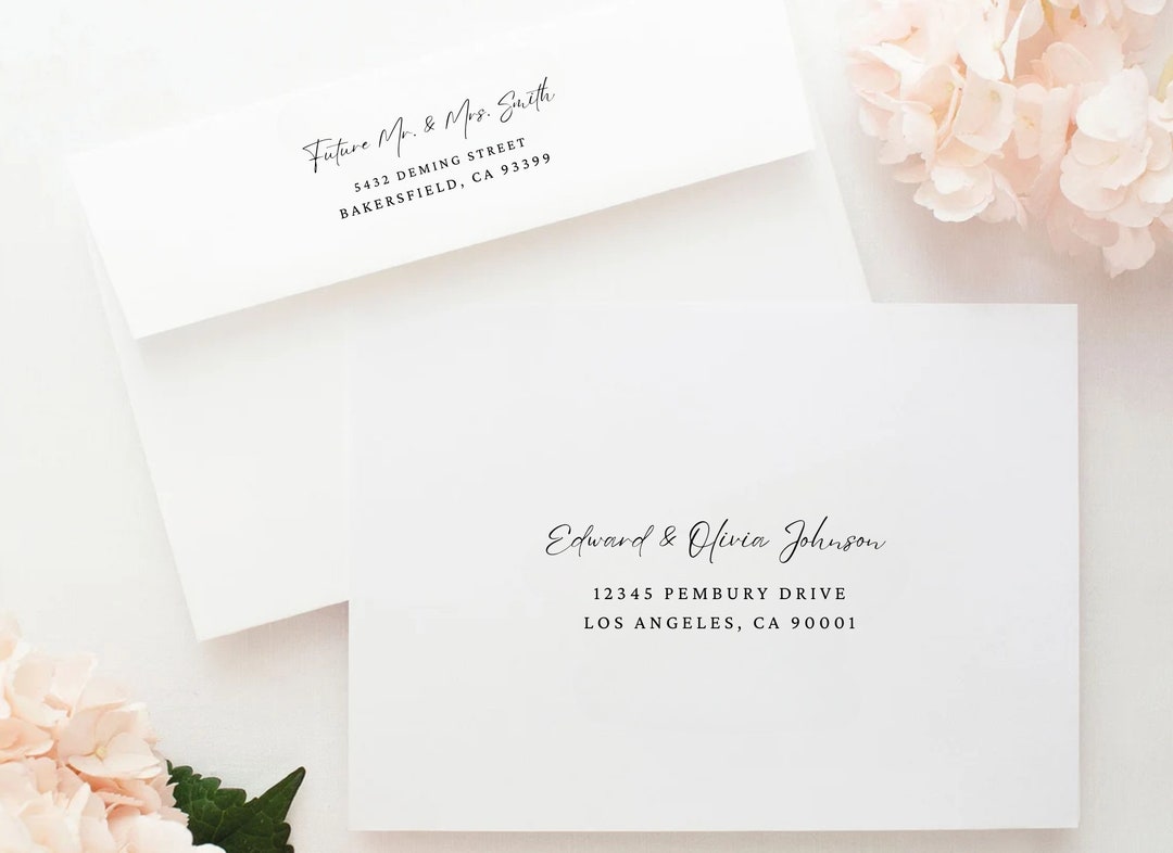 Envelope Addressing & Printing Service for A7 5x7 Invitations, Cards ...