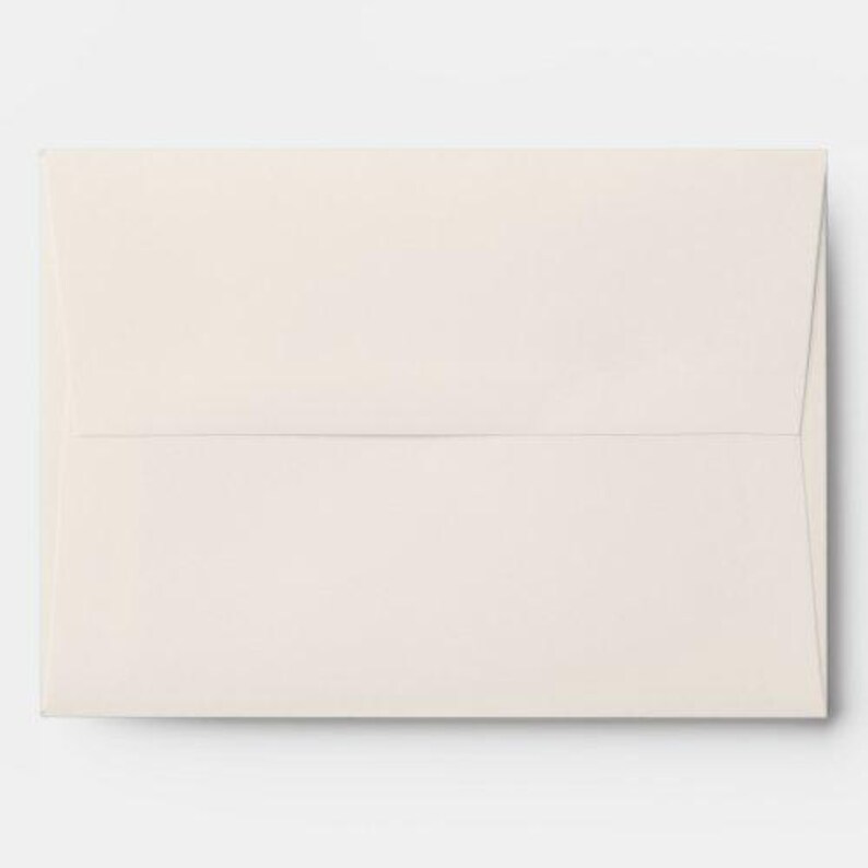 Cream A7 Envelope Addressing & Printing Service, 5x7 Invitations RSVP ...