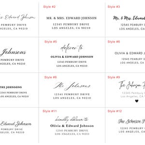 A6 Envelope Addressing & Printing Service for 4x6 Invitation Cards ...