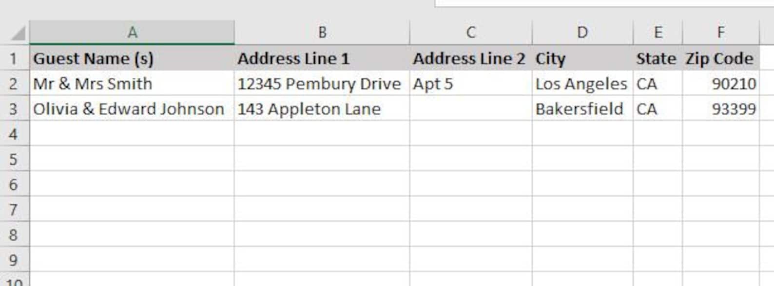 Envelope Addressing & Printing Service for A7 5x7 Invitations, Cards ...