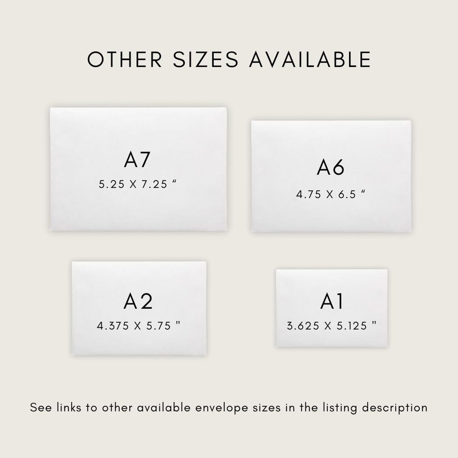 A1 Envelope Addressing & Printing Service for Wedding RSVP, Gift Cards ...