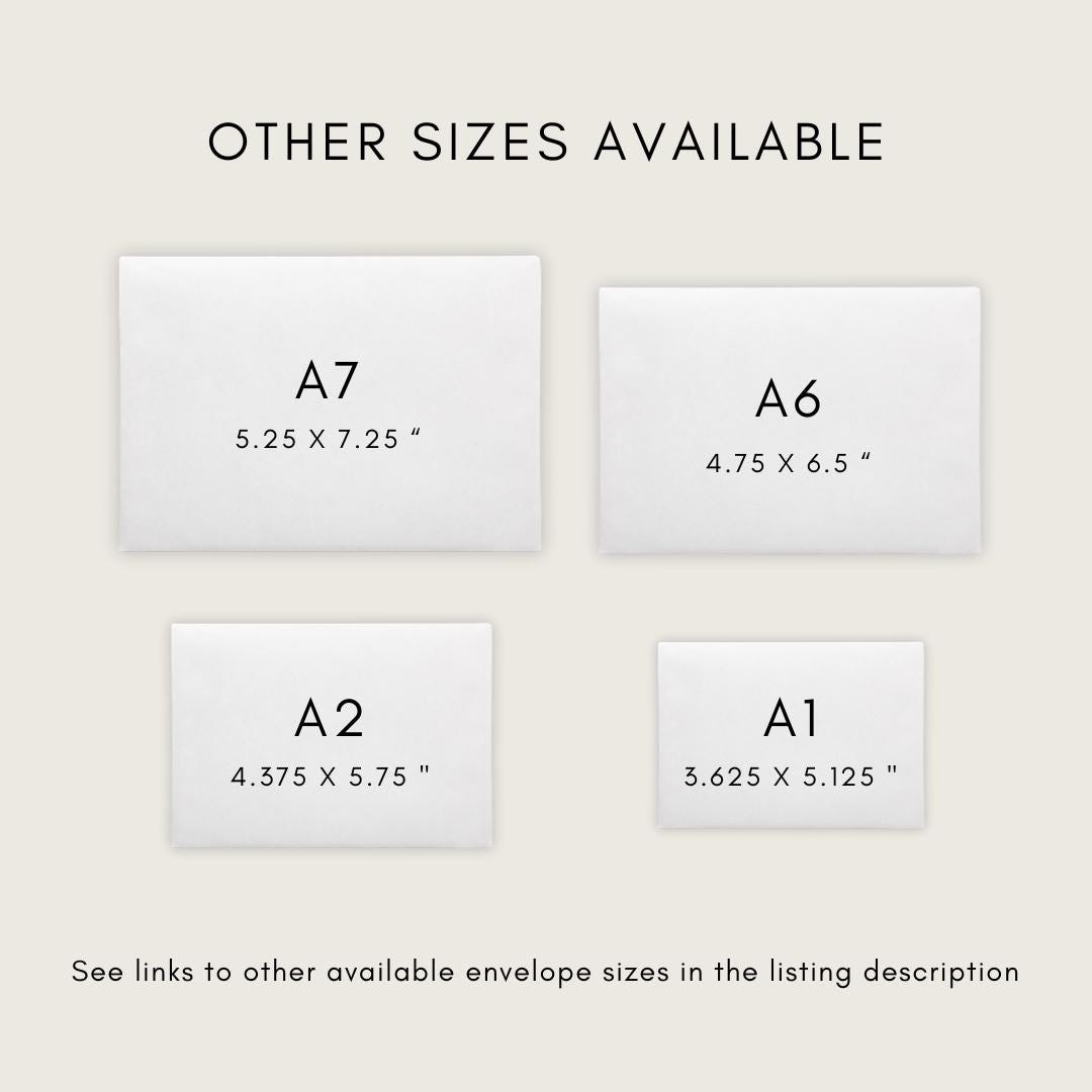 A1 Envelope Addressing & Printing Service for Wedding RSVP, Gift Cards ...