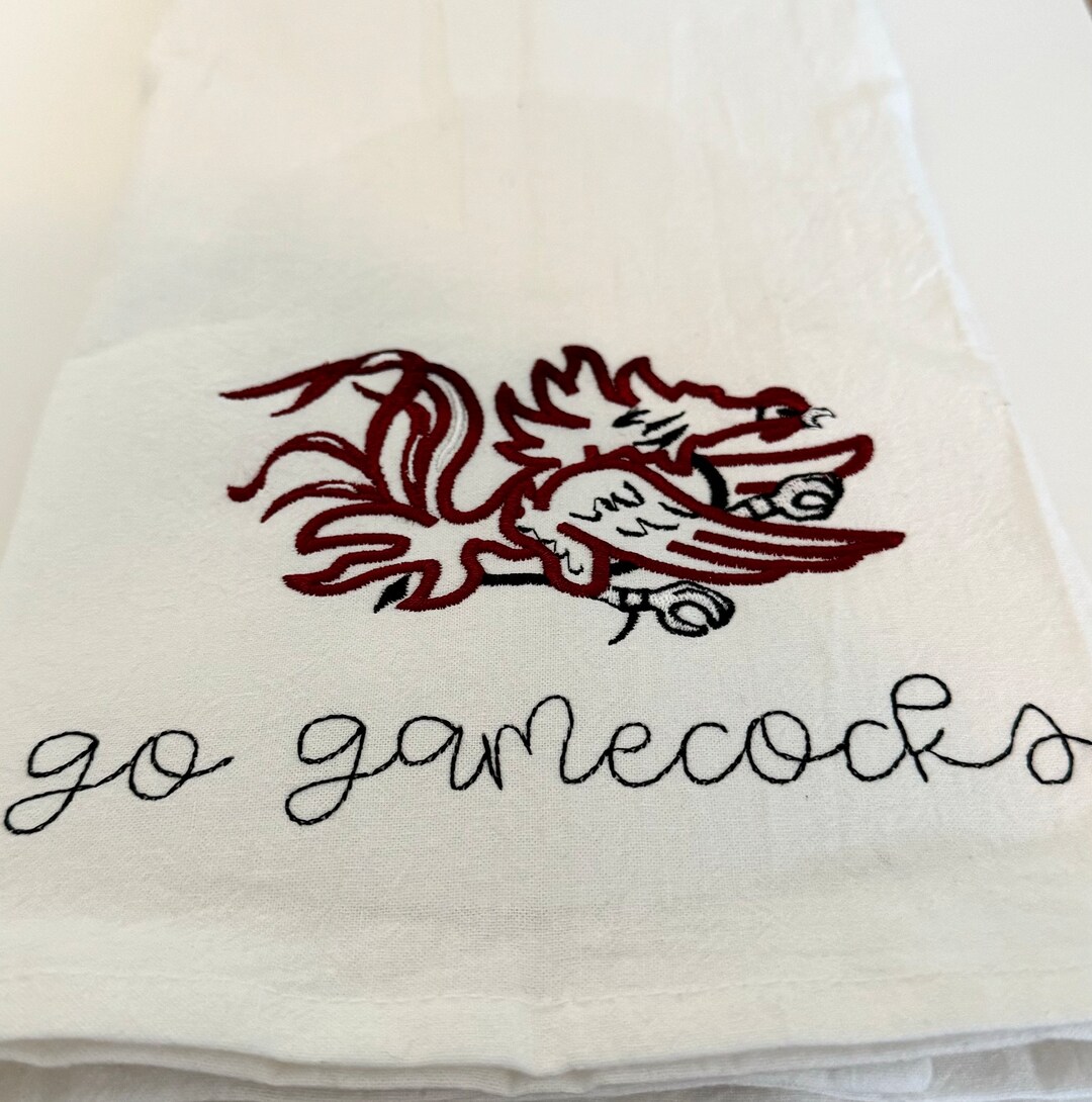 Gamecock Tea Towel, Personalized Tea Towel - Etsy