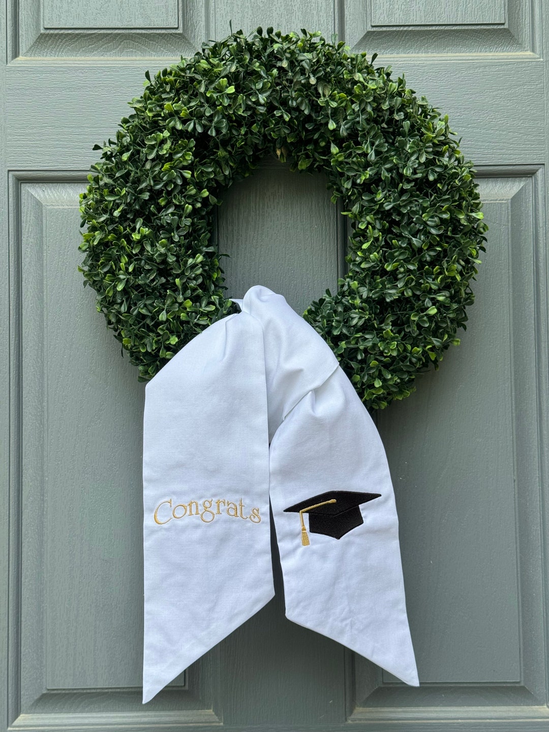 Congrats Grad Graduation Wreath Sash - Etsy