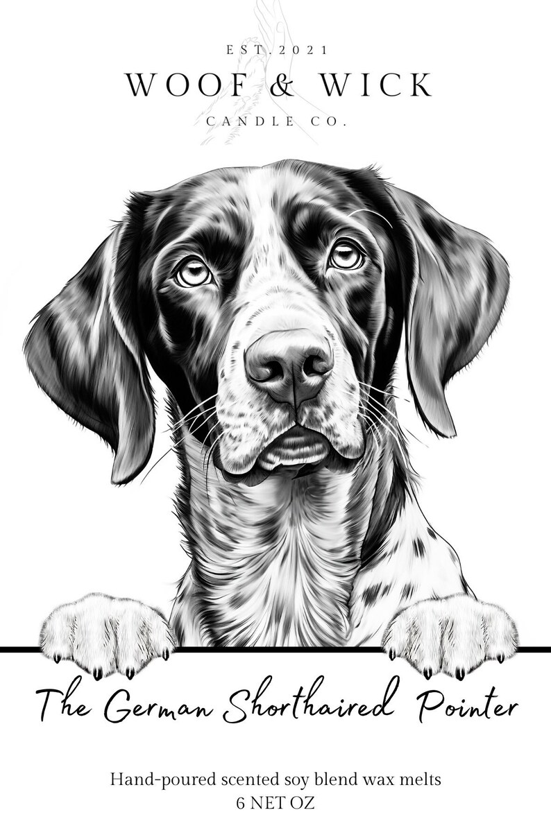 The German Shorthaired Pointer STRONG SCENTED Personalized Dog Breed ...
