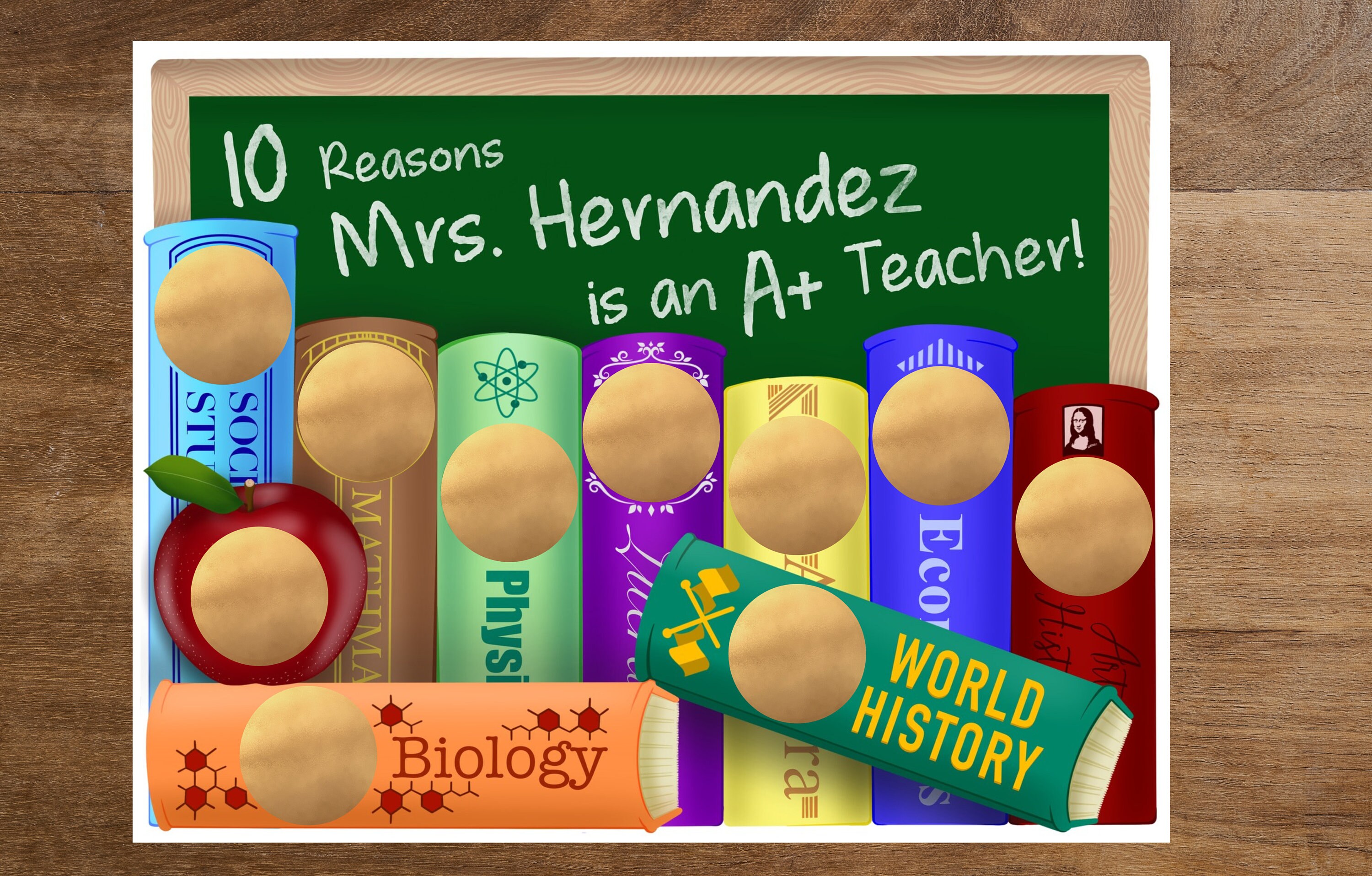 Teacher Appreciation Scratch-off Card & Envelope Custom Name A Teacher ...