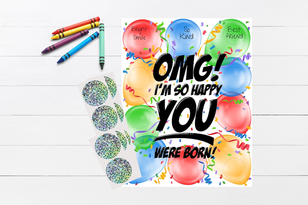 Birthday Scratch-off Count-down Reveal 10 Secret Messages Card ...