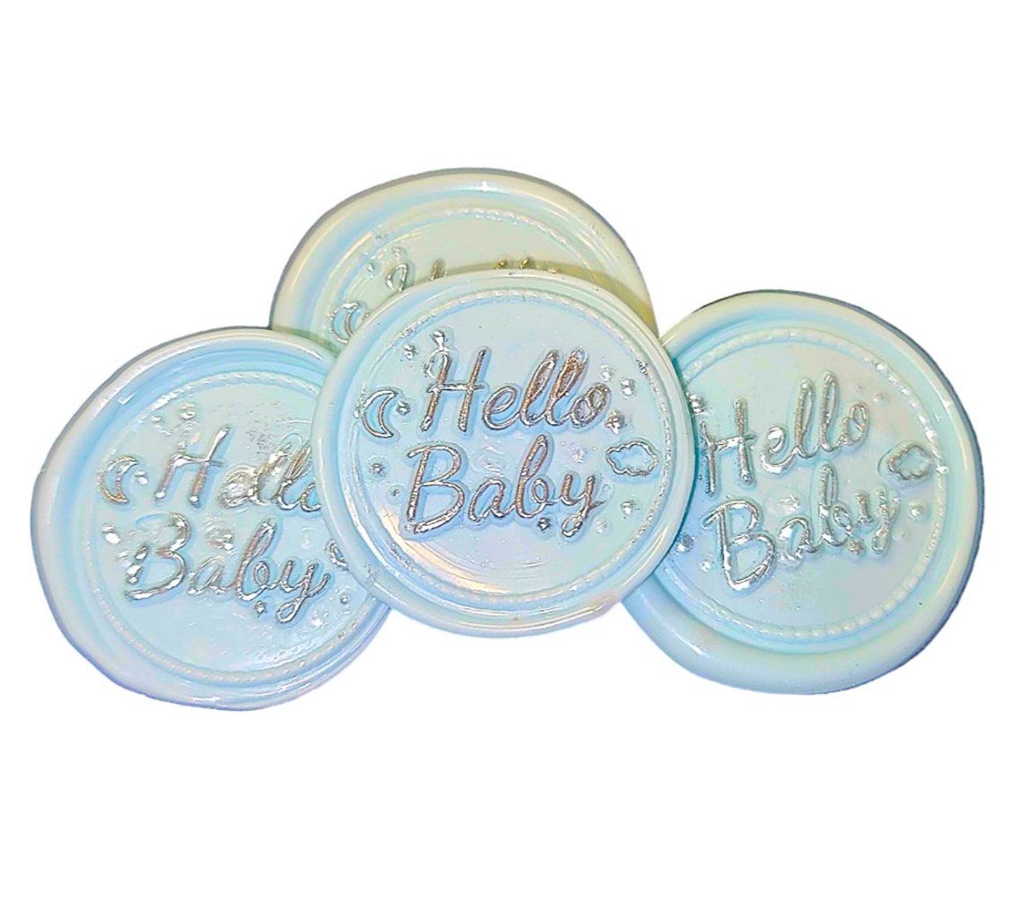 Baby Boy "welcome Baby" Wax Seals. Add a Touch of Elegance to ...