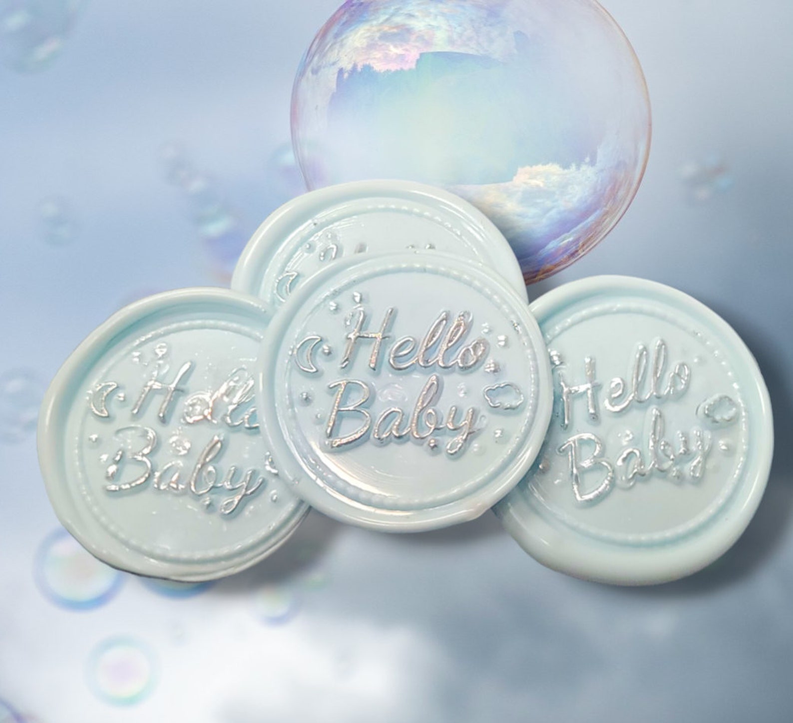 Baby Boy "welcome Baby" Wax Seals. Add a Touch of Elegance to ...
