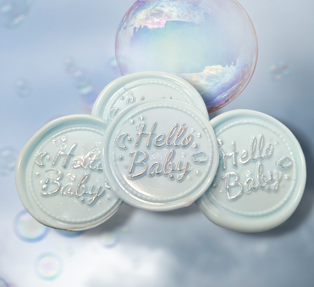 Baby Boy "welcome Baby" Wax Seals. Add a Touch of Elegance to ...