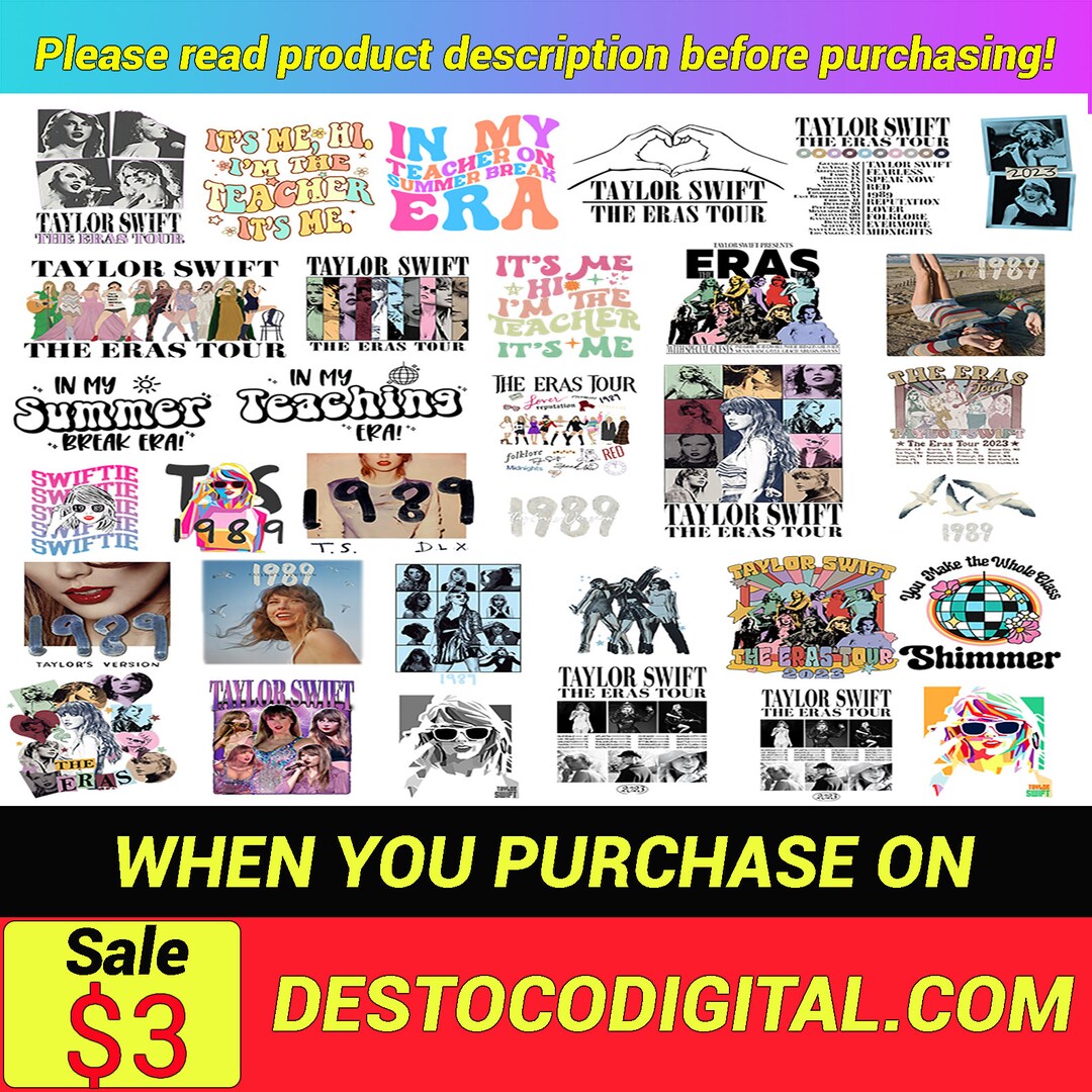 45 File T.ay.lor Sw.ift, the Era.s T.our Bundle, E.ras To.ur Merch, Sw ...