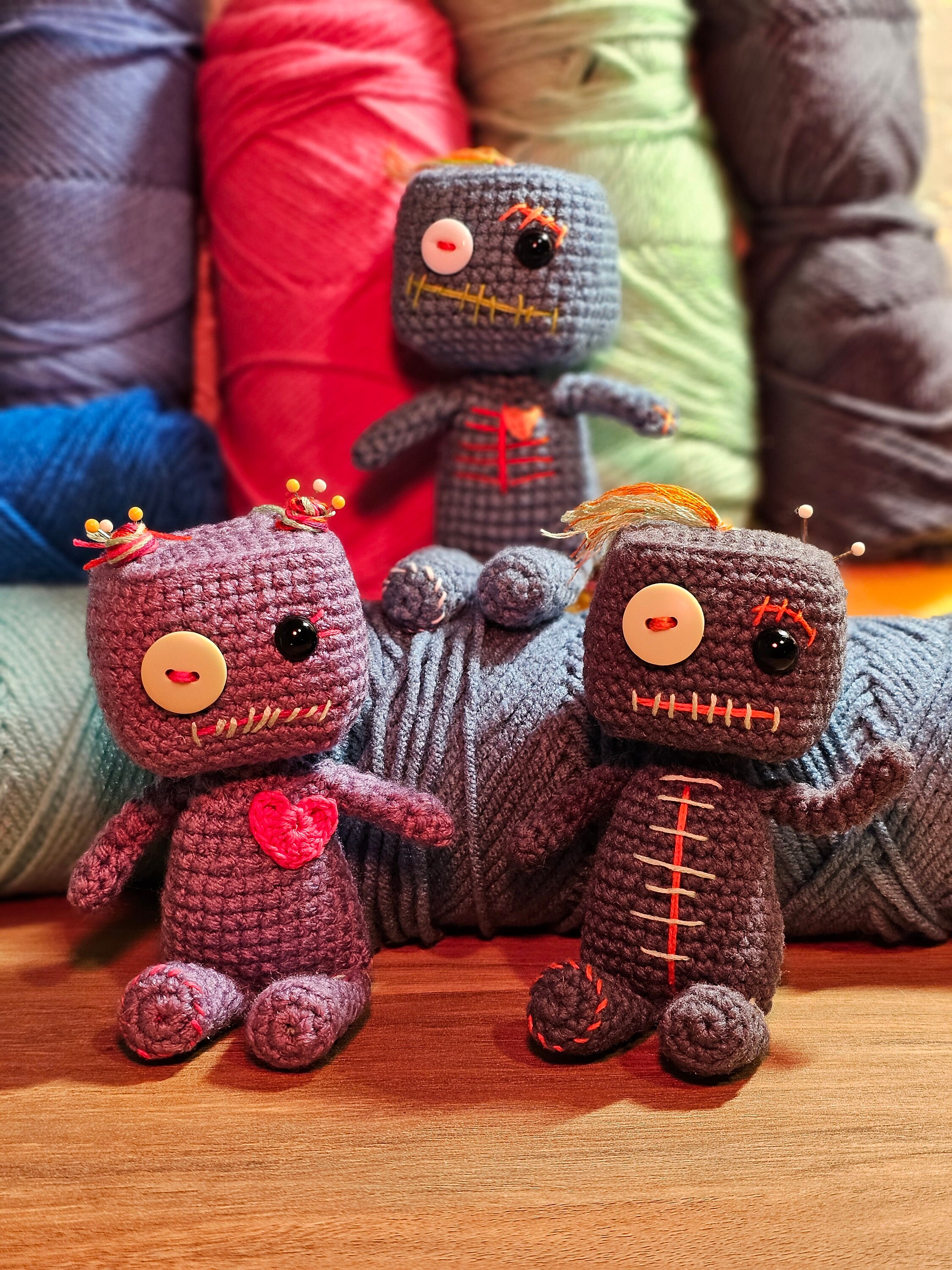 Crochet Pattern: Cute Voodoo Amigurumi Crochet Pattern, Voodoo Doll ...