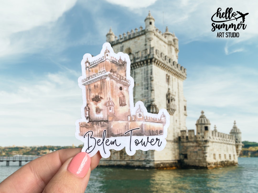Belem Tower Sticker - Portugal Sticker, Lisbon Sticker, Travel Sticker ...