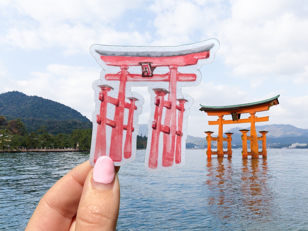 Itsukushima Shrine Sticker - Japan, Japanese, Travel, Journal Sticker ...