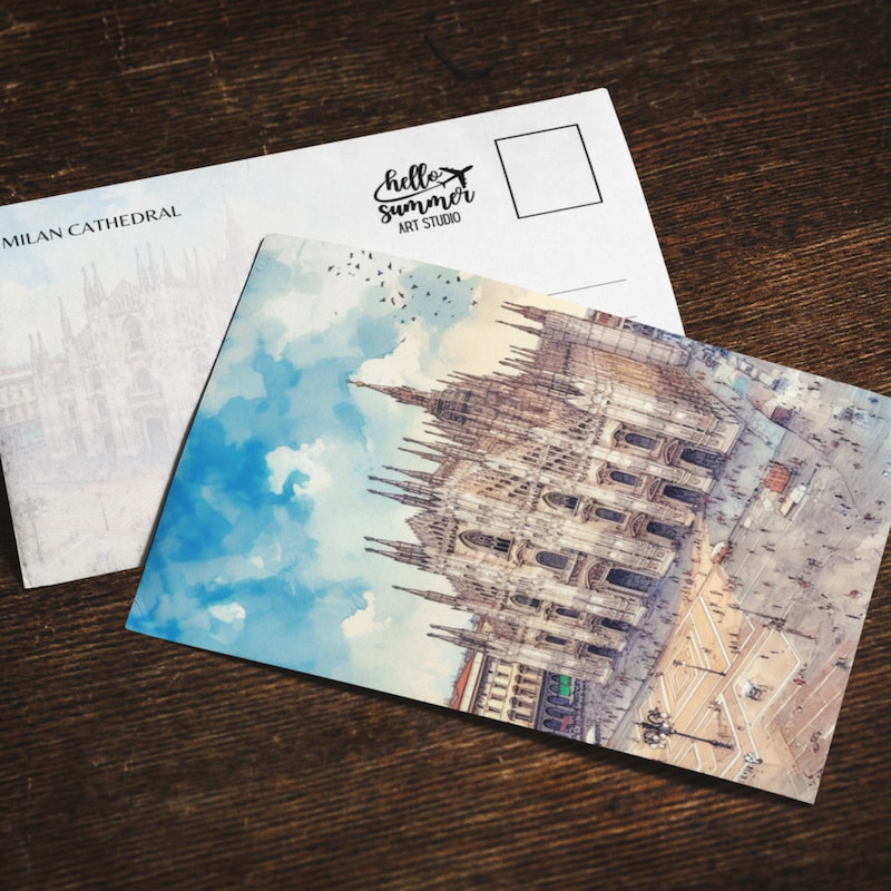 Watercolor Postcards - Etsy