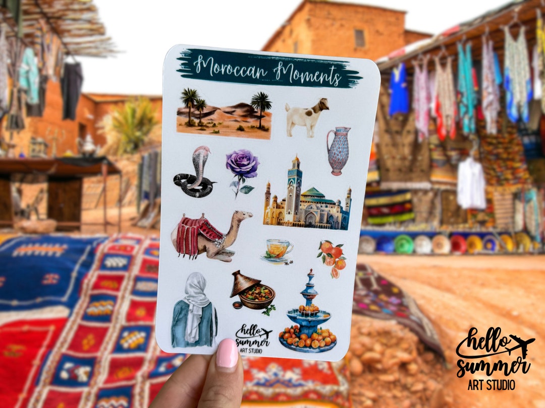 Moroccan Moments Sticker Sheet Planner Stickers, Scrap Book Stickers ...