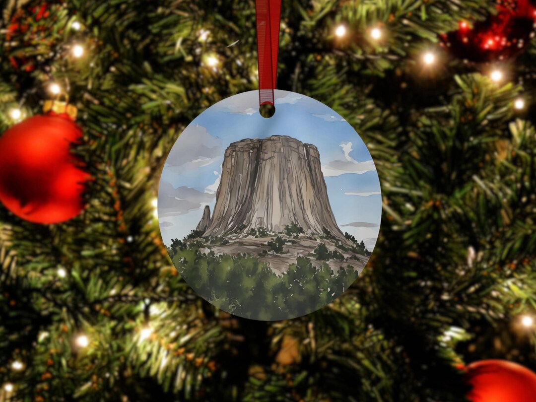 Devils Tower National Monument Christmas Ornament - National Park ...