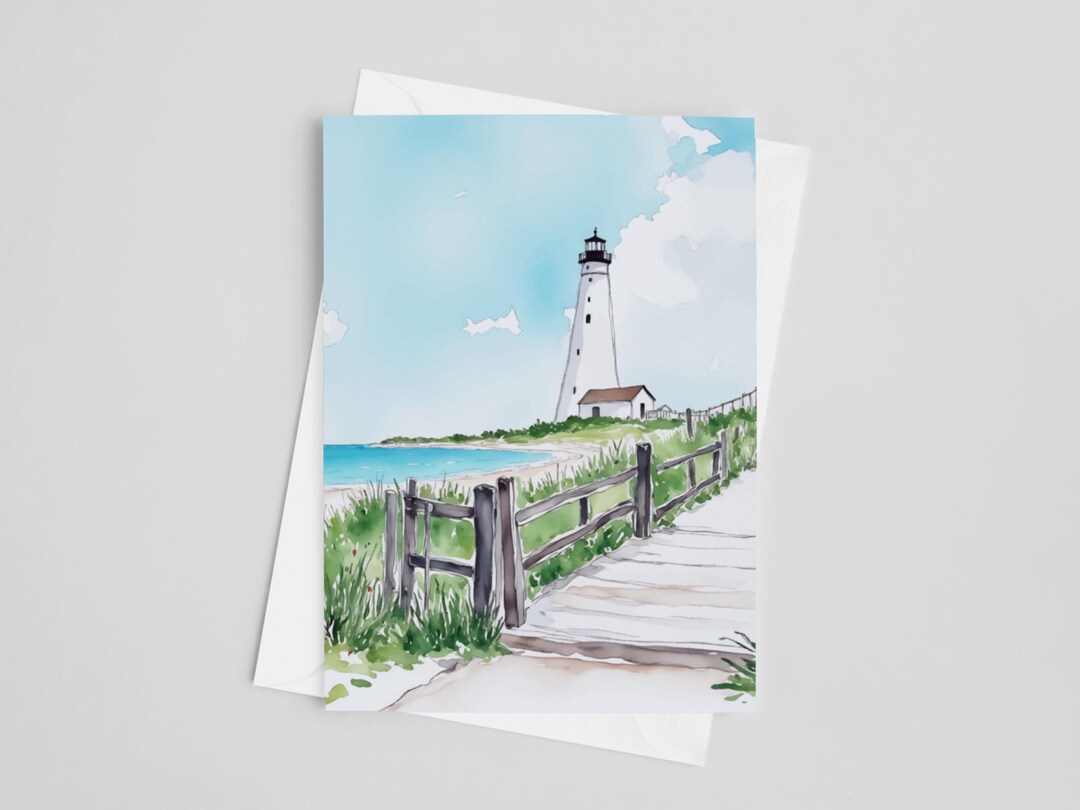 Cape Cod Watercolor Greeting Cards, 5 X 7 Greeting Card Set, ATL ...