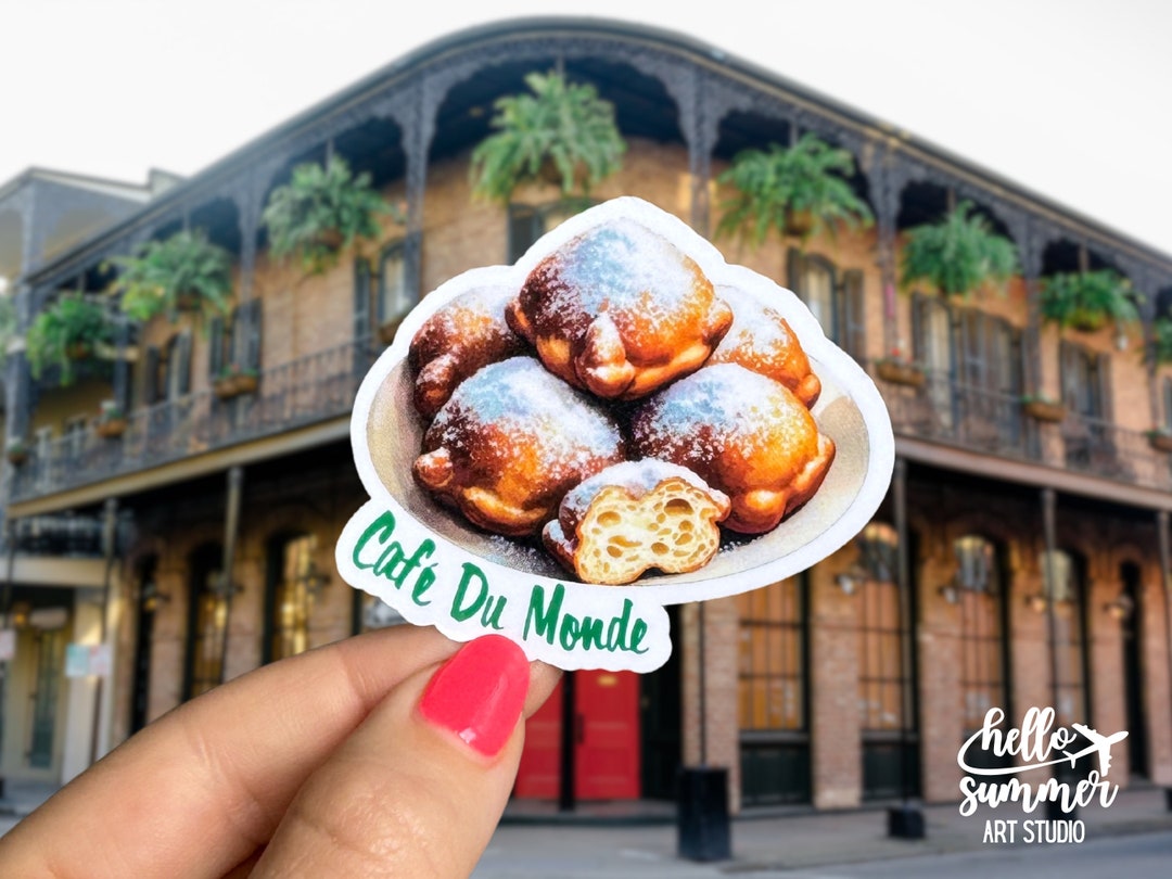 Cafe Du Monde Sticker - New Orleans, Beignet, Watercolor Sticker ...