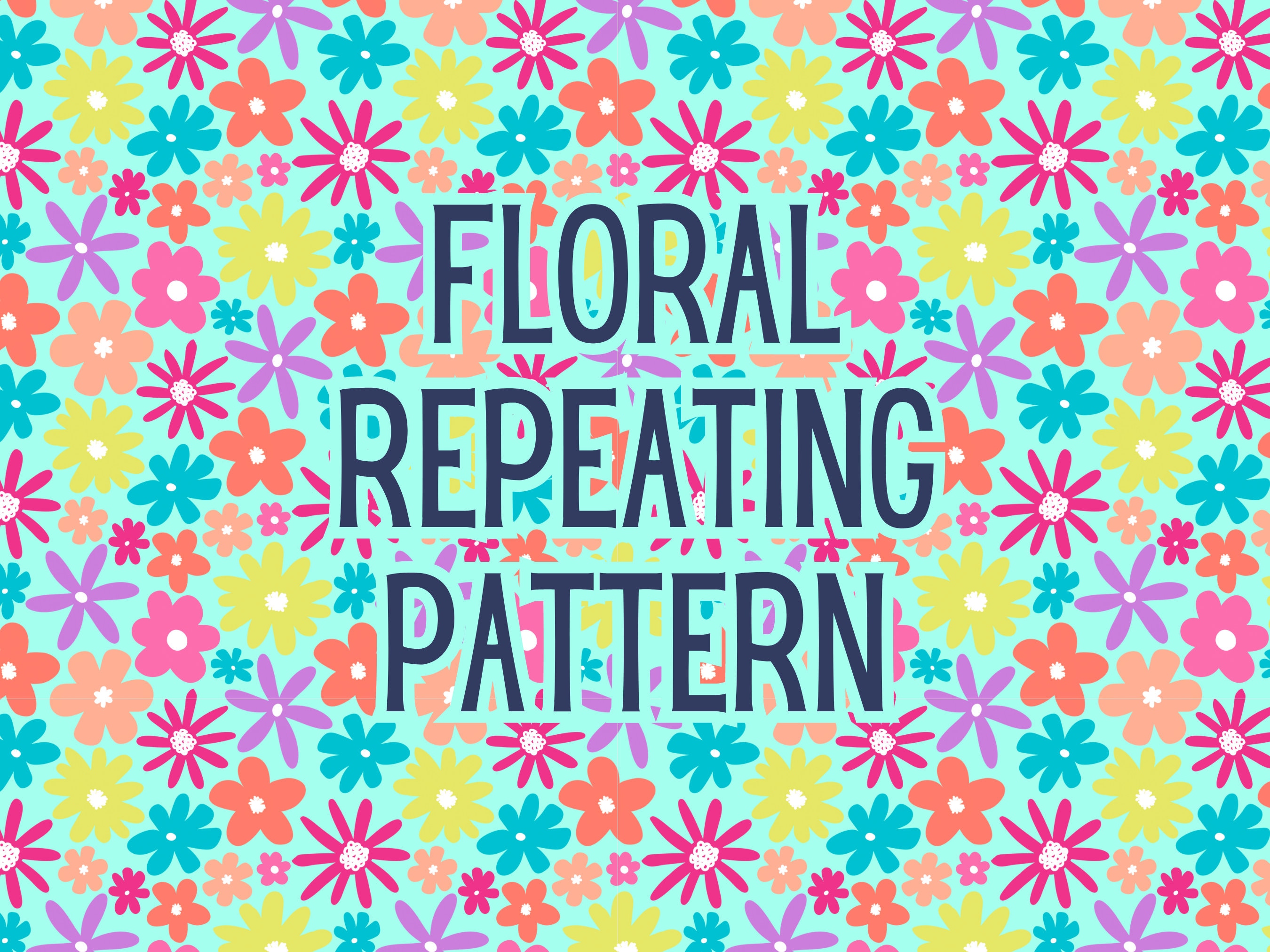 Floral Seamless Pattern DIGITAL ART Coral, Bikini Bottom, Pattern Tiles ...
