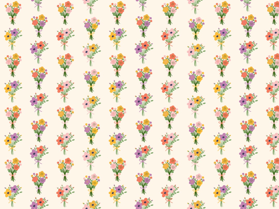 May Flowers Pattern DIGITAL ART Seamless Pattern, Pattern Tiles Digital ...