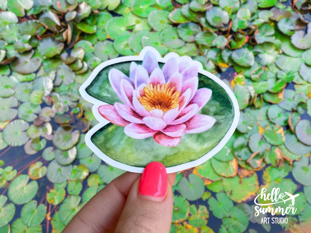 Water Lily Sticker - Thailand, Vietnam, China, Bangladesh, Sri Lanka ...