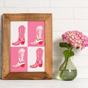 Cowgirl Boot Pattern (DIGITAL ART) Western Seamless Pattern, Pattern ...