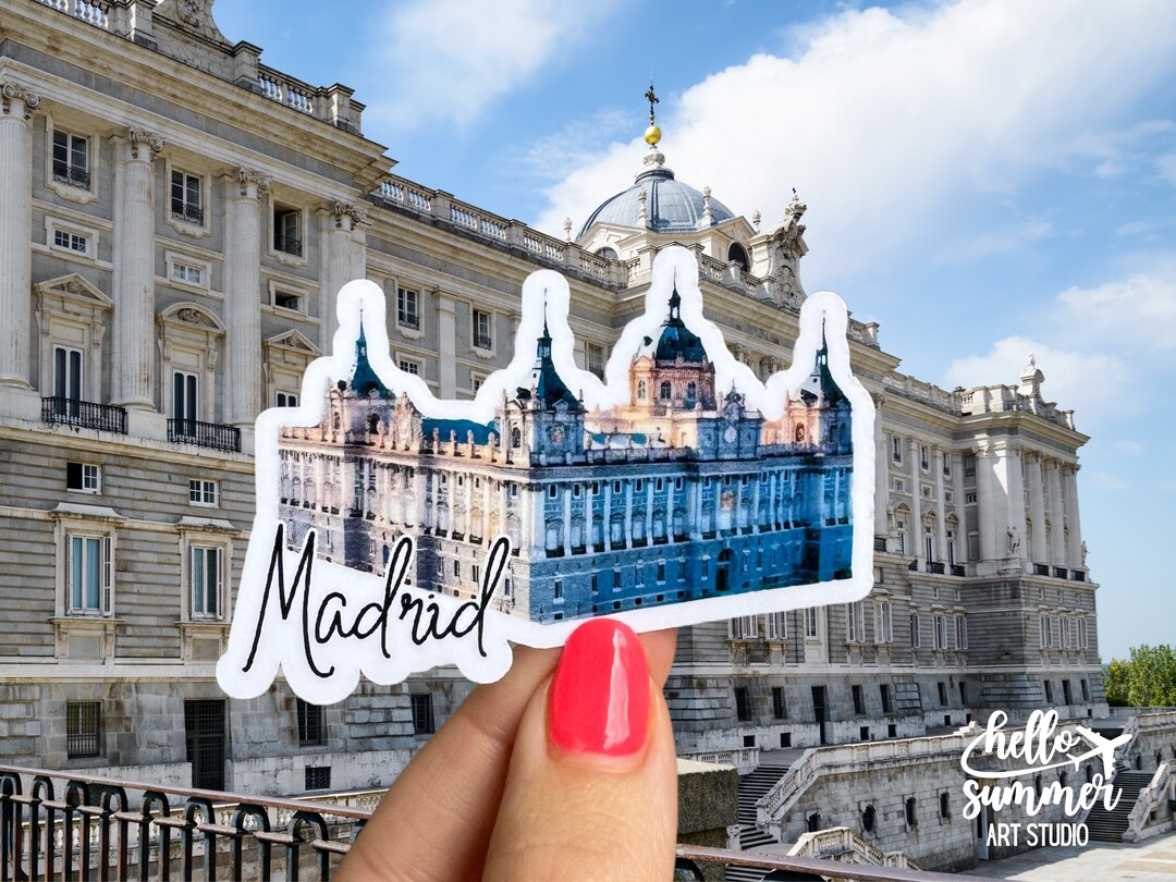 Palace of Madrid Sticker - Spain Sticker, Madrid Sticker, Watercolor ...