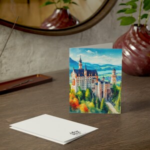 Neuschwanstein Castle Watercolor Greeting Cards, 5 X 7 Greeting Card ...