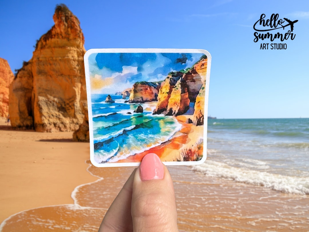 Algarve Beaches Sticker - Portugal Sticker, Beach Sticker, Travel ...