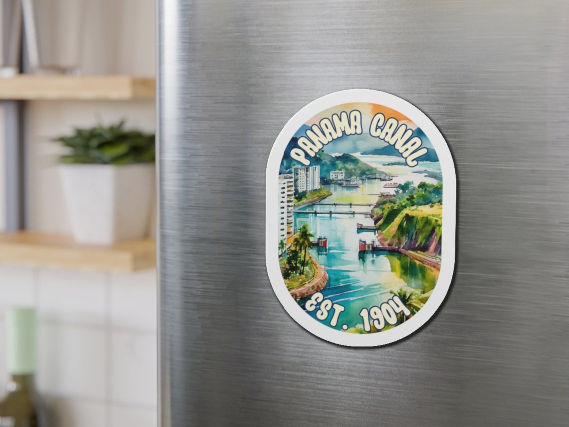 Panama Canal Sticker - Panama Sticker, Panama City Sticker, Watercolor ...