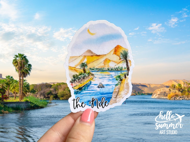 Nile River Sticker Egypt Sticker, Cairo, Egypt Souvenir, Egypt Gifts ...