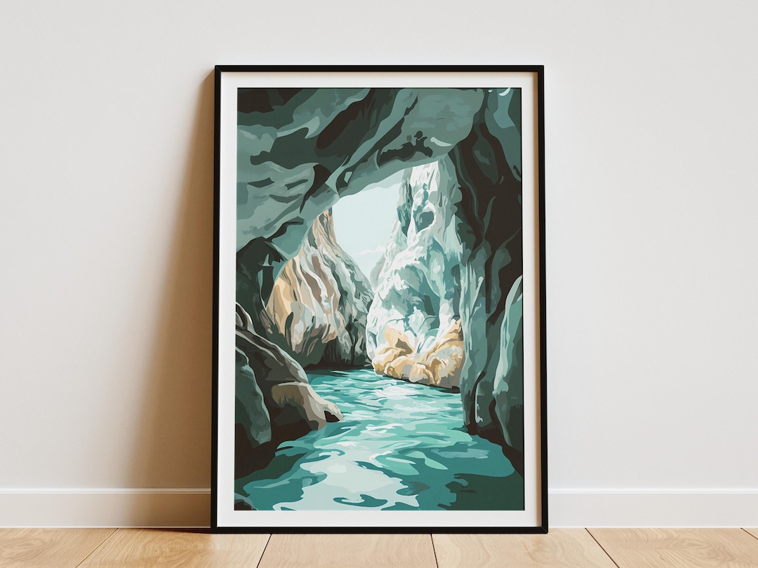 Eisriesenwelt Caves Austria Poster Ice Caves Print Austria Travel ...