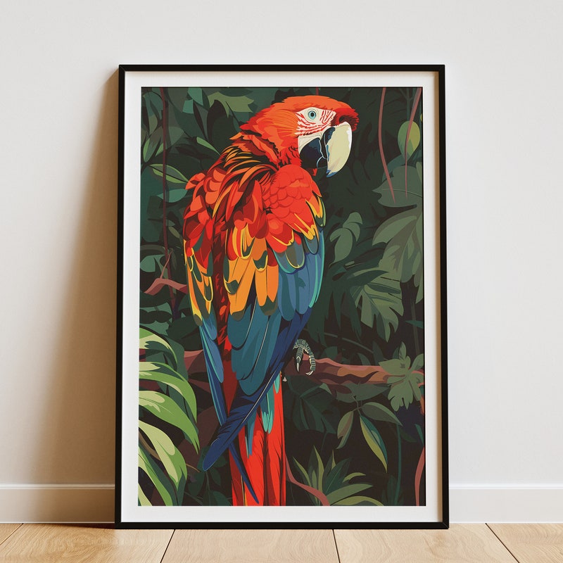 Macaw Poster - Etsy