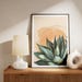 Agave Plant Poster Minimalist Art Print Botanical Wall Art Home Decor ...