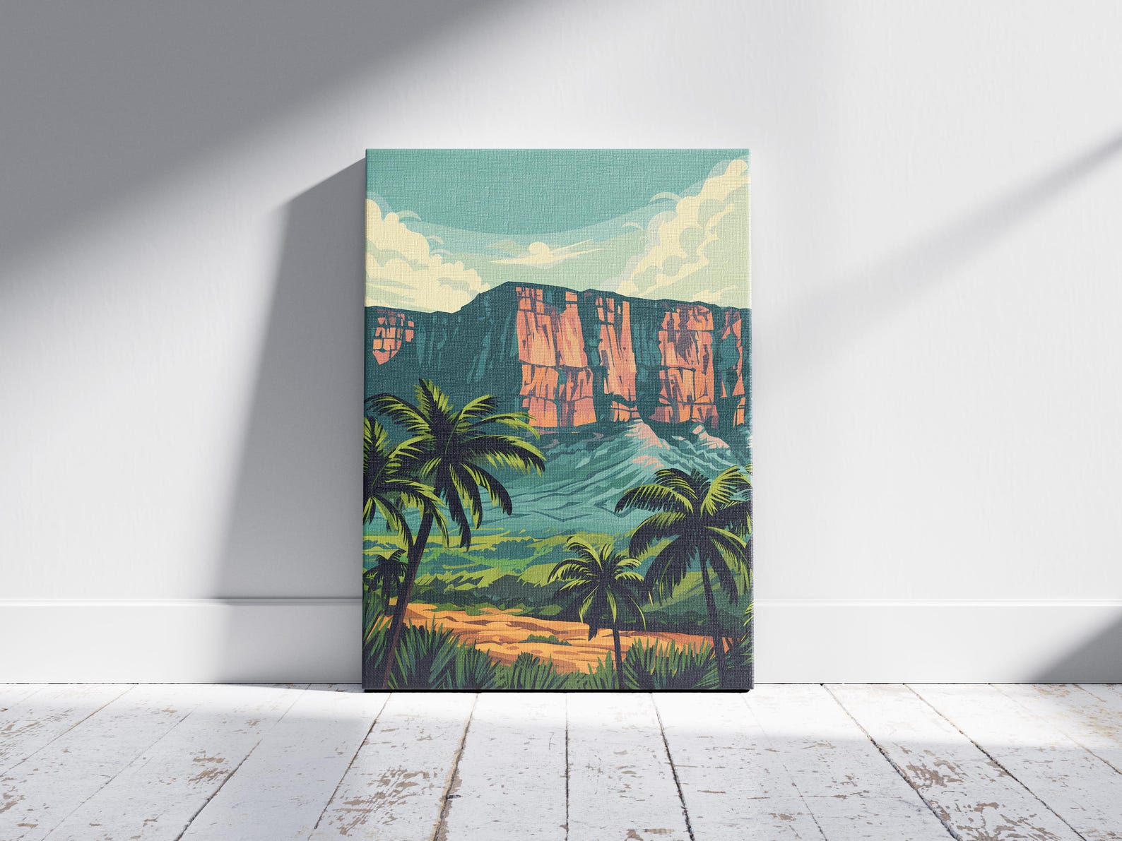 Mount Roraima Venezuela Guyana Brazil Travel Poster Tropical Landscape ...