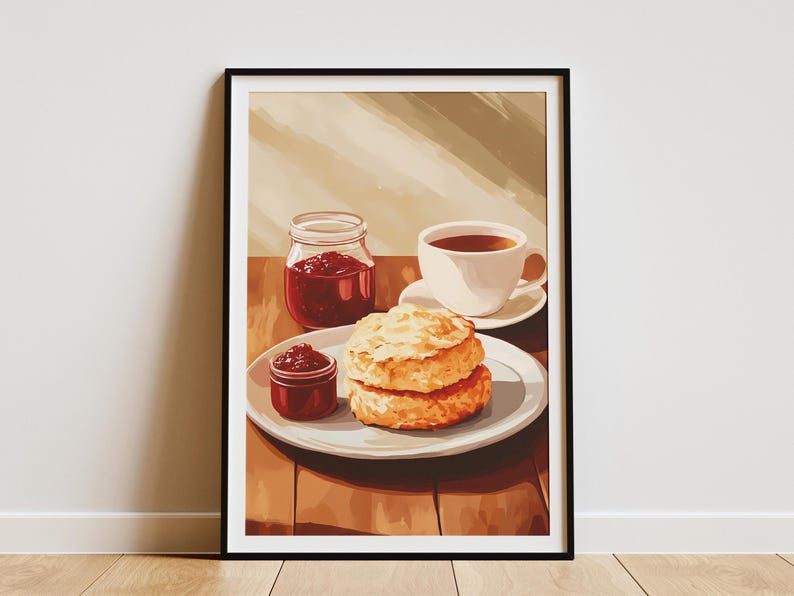 Cream Tea Posterafternoon Tea Party Printscone and Jamtea Time ...