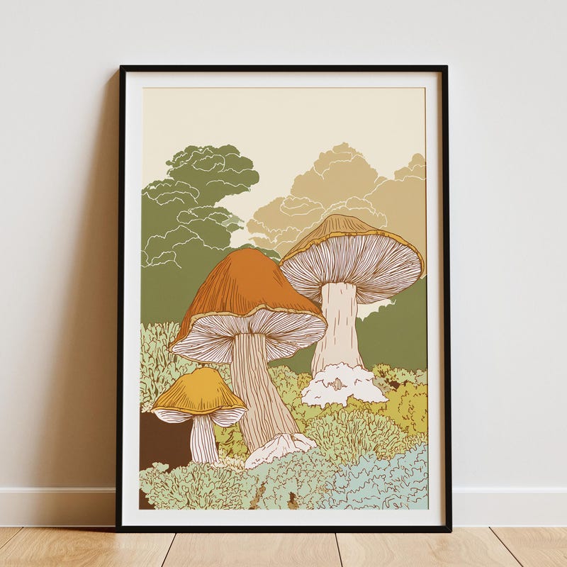 Moss Art With Fungi - Etsy