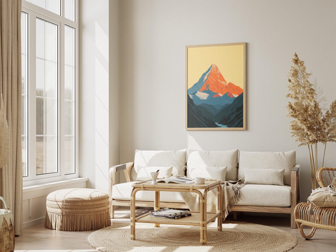Peruvian Andes Mountain Range Poster Huascarn National Park Print ...
