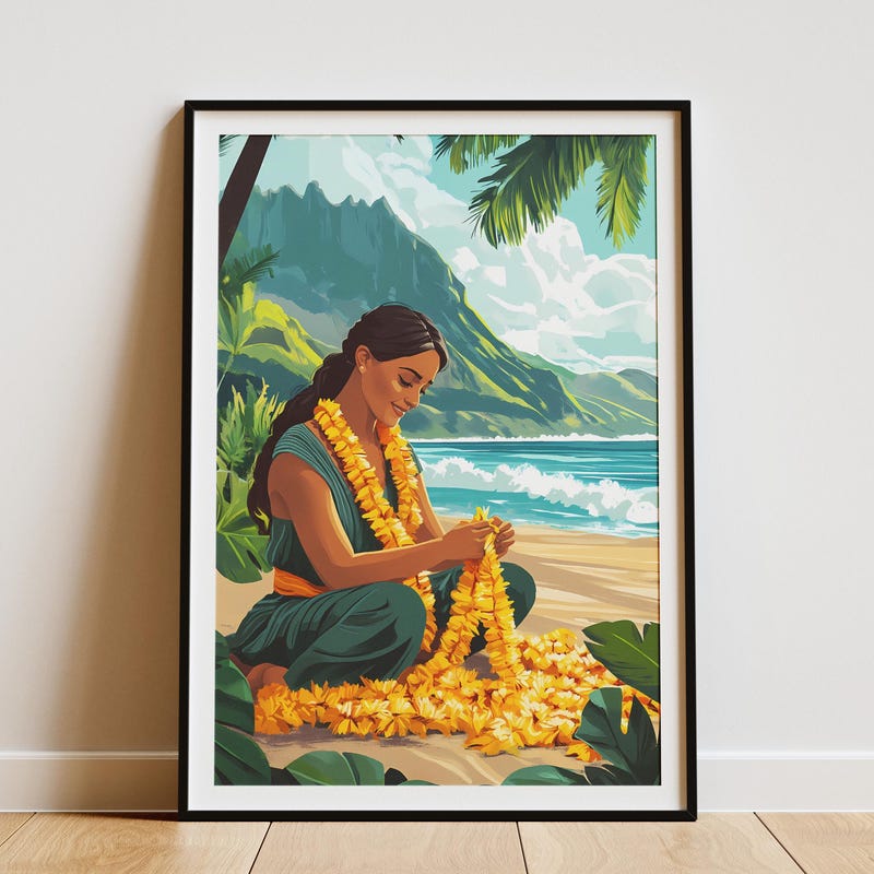 Polynesian Woman Art - Etsy