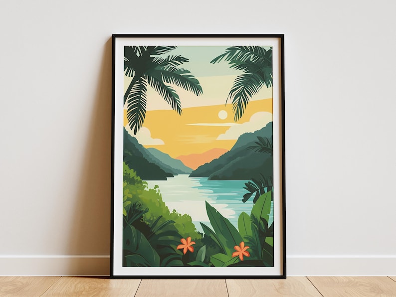 Costa Rica National Park Poster Tropical Paradise Print Corcovado ...