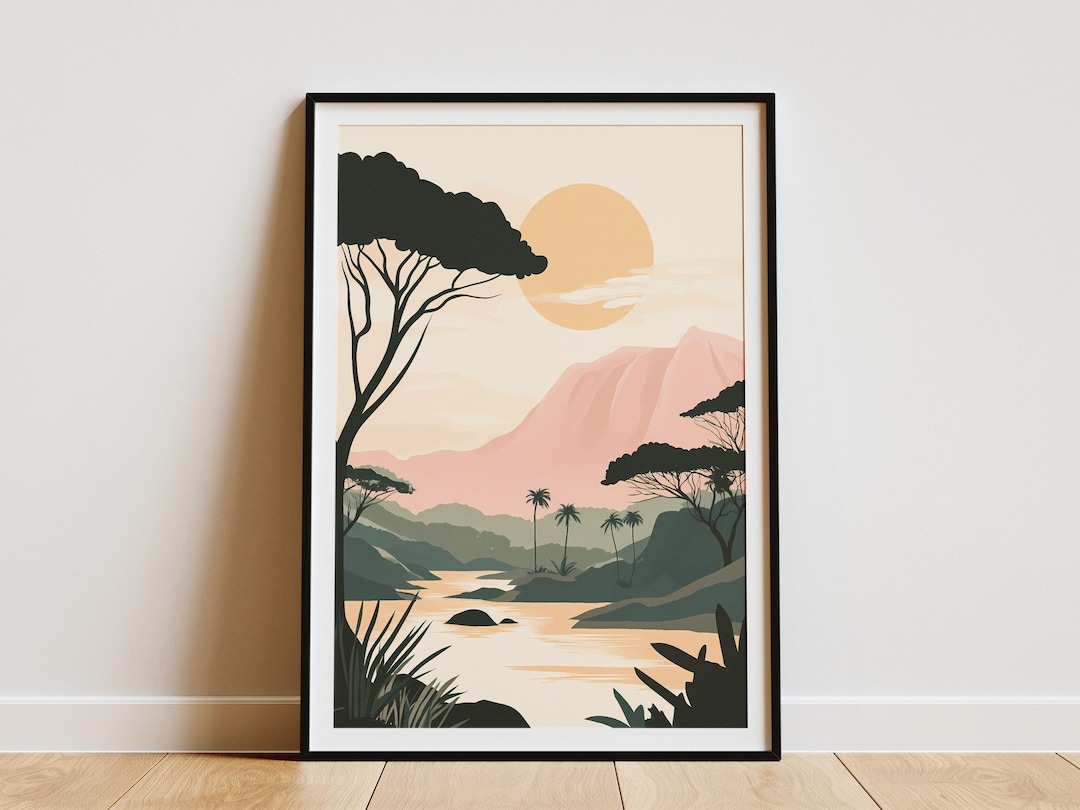 Ivory Coast Landscape Poster Mount Nimba Nature Reserve Print African ...