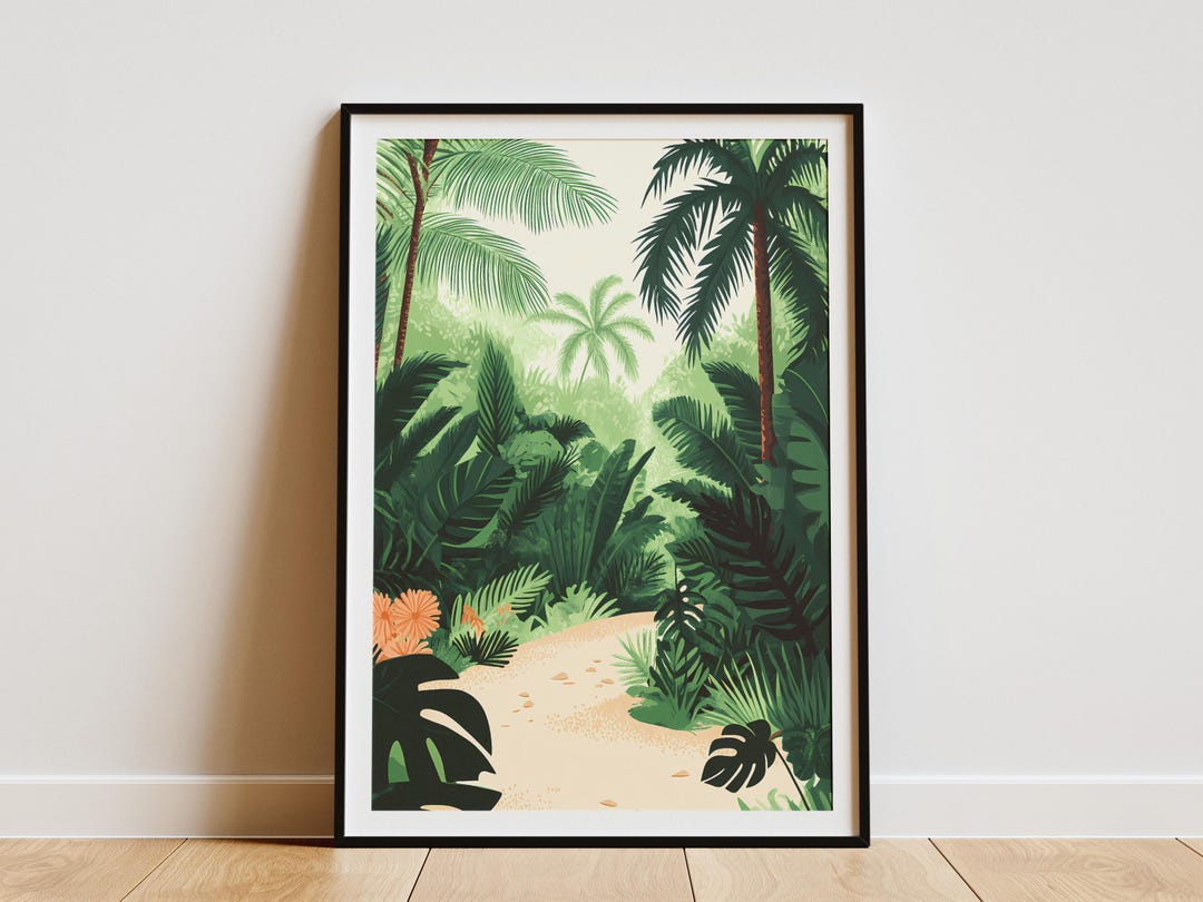 Daintree Rainforest Poster Australia Jungle Print Tropical Botanical ...