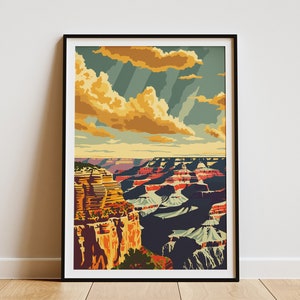 Grand Canyon National Park Poster Vintage Travel Poster Arizona ...